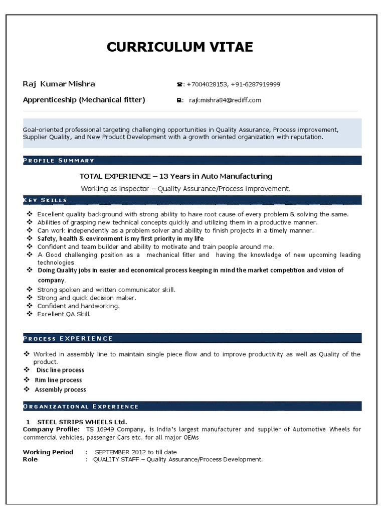 RM Resume | Download Free PDF | Quality Assurance | Calibration