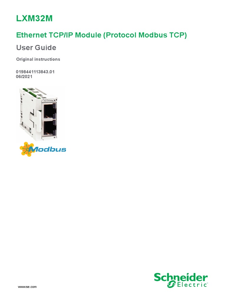 LXM32M Modbus - TCP - EN | PDF | Computer Network | Transmission Control Protocol
