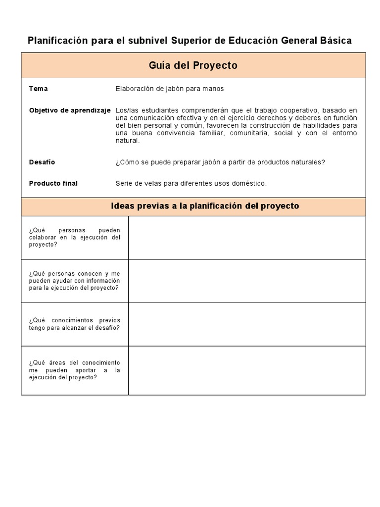 Modelo de Planificación Abp Egb Superior | PDF | Cognición | Aprendizaje
