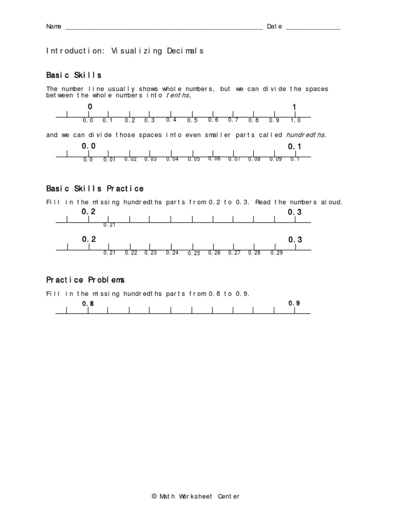 Visual Decimals 35 Beg Les | PDF