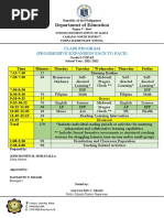 Grade 3 Class Program 2022-2023 | PDF | Schools | Learning