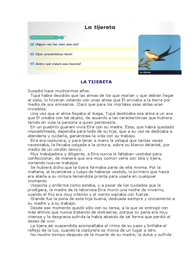 La Leyenda de la Tijera y Eíra | PDF