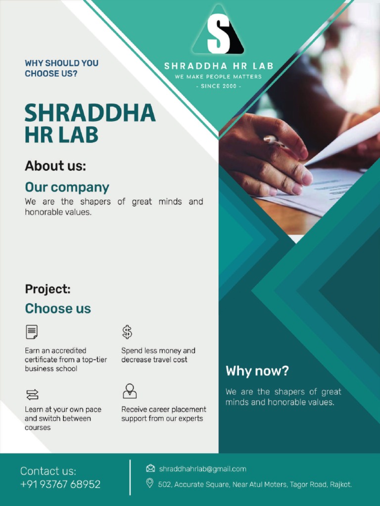 Shraddha HR LAB Brochure | PDF