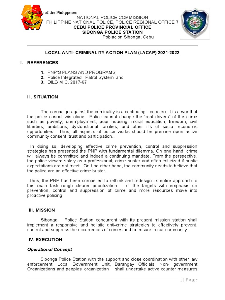 Lacap 2021-2022 | PDF | Police | Military Intelligence