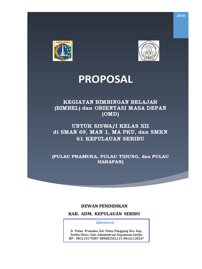 Contoh Proposal Ajuan Kegiatan Bimbel Bimbel | PDF