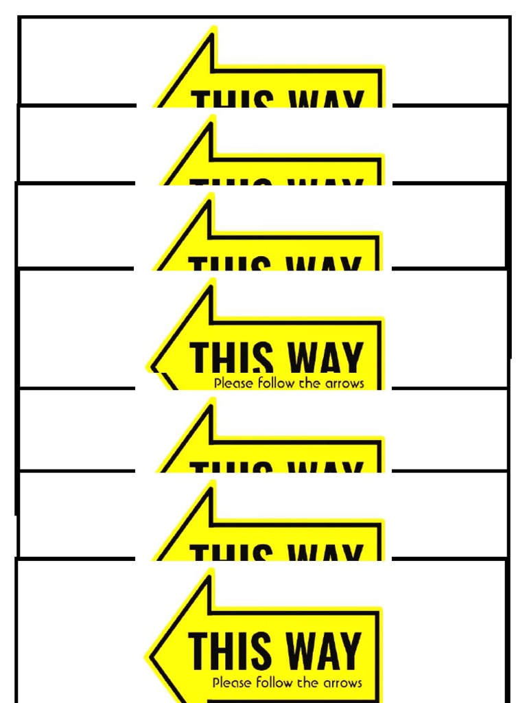 This Way Signages | PDF