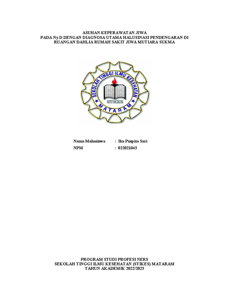 Askep Jiwa RSJ Ika Puspita Sari | PDF