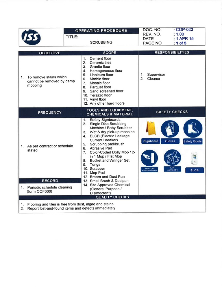 Cop - Scrubbing | PDF