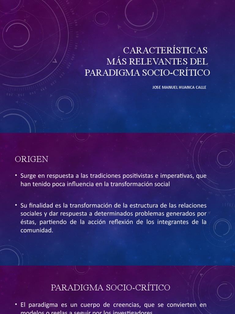 Características del Paradigma Socio-Crítico | PDF | Ciencia y matemáticas
