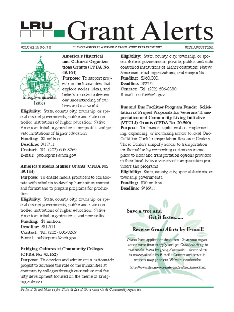 July-Aug Grant Alerts | PDF | Science, Technology, Engineering, And ...