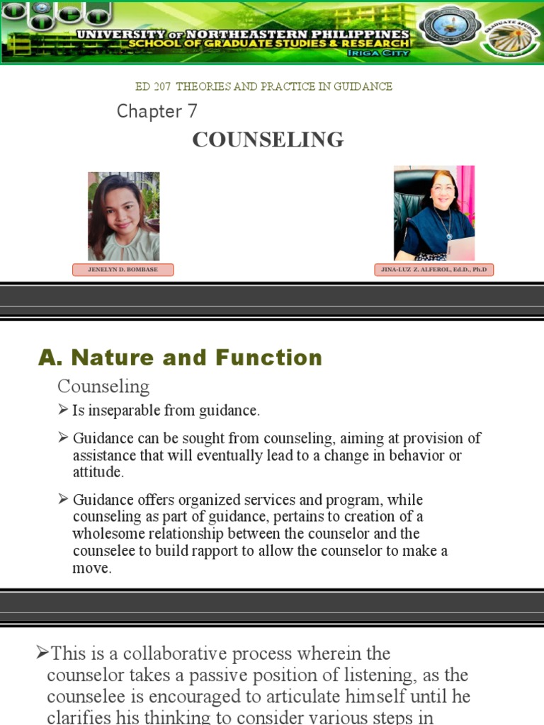 BOOK 2 Chapter 7 Counseling | PDF | Counseling Psychology | School ...
