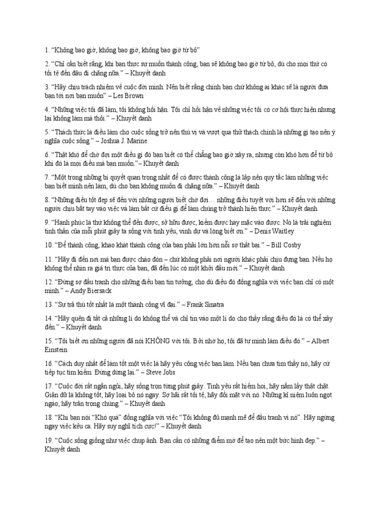 55 CÂU NÓI THẢO LUẬN K63 | PDF