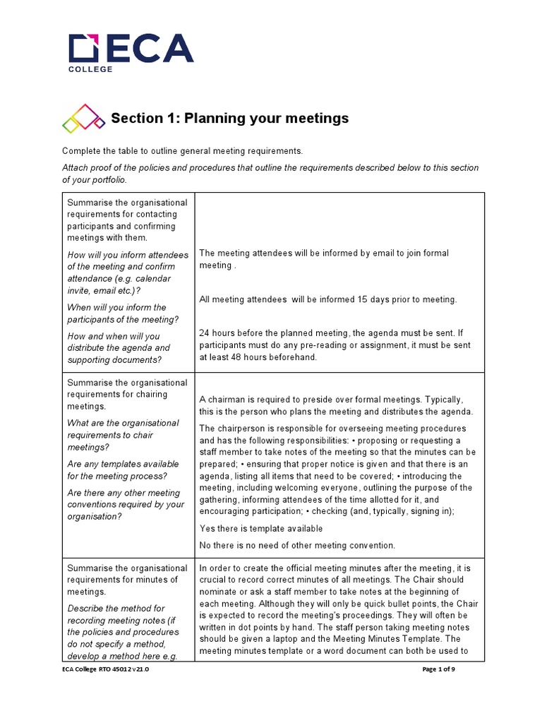 BSBTWK503 Section 1 Project Portfolio | PDF | Document