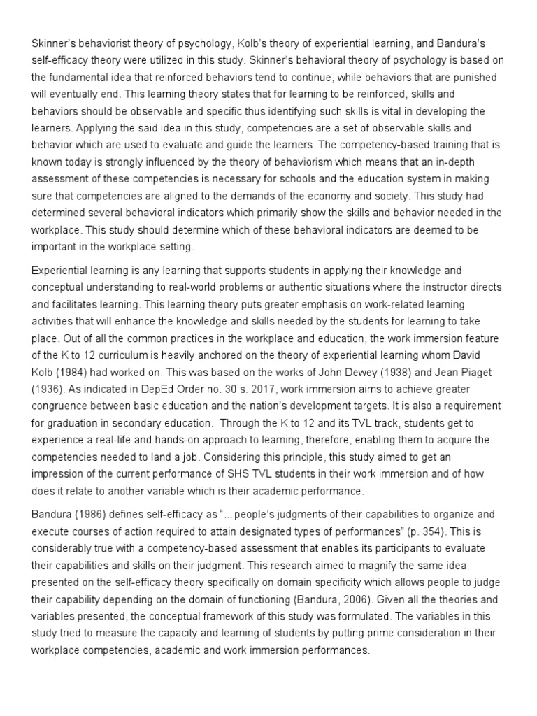 Thesishnureferal | Download Free PDF | Behaviorism | Learning