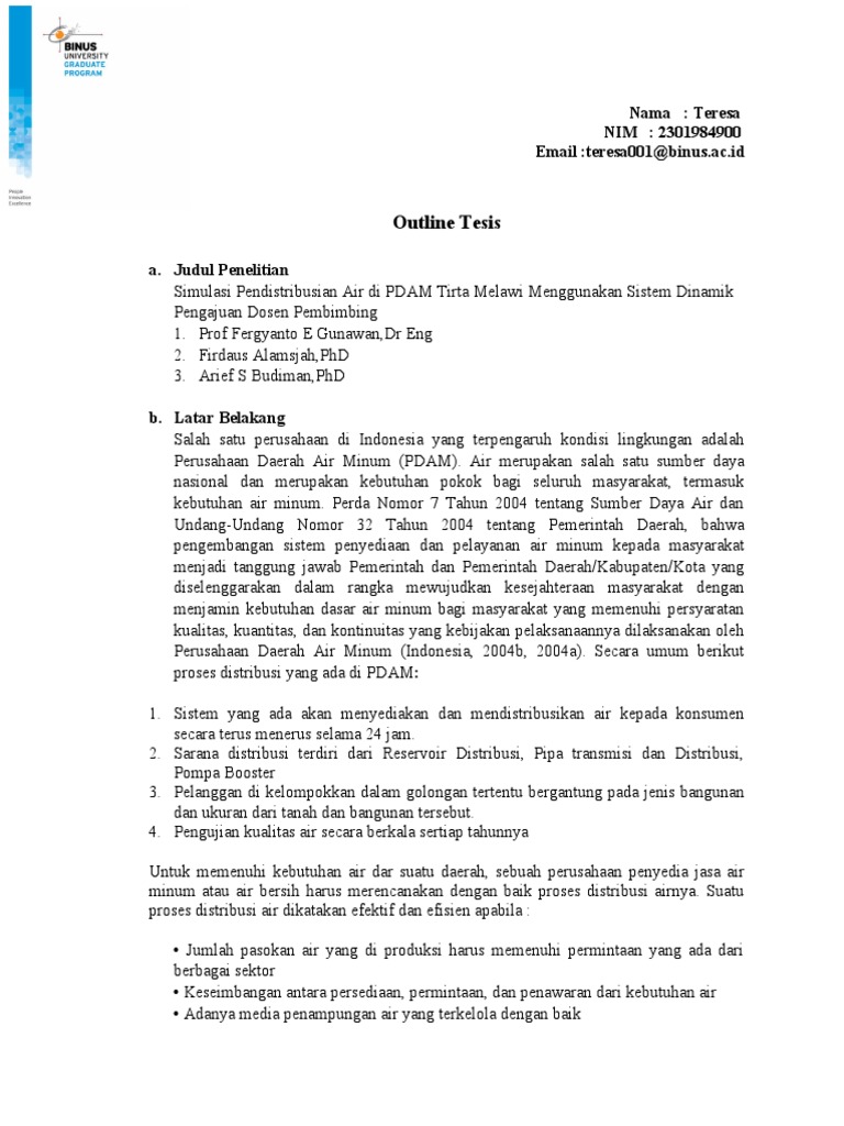 Form - Pengajuan - Teresa - 2301984900 - Mie-Os2 | PDF