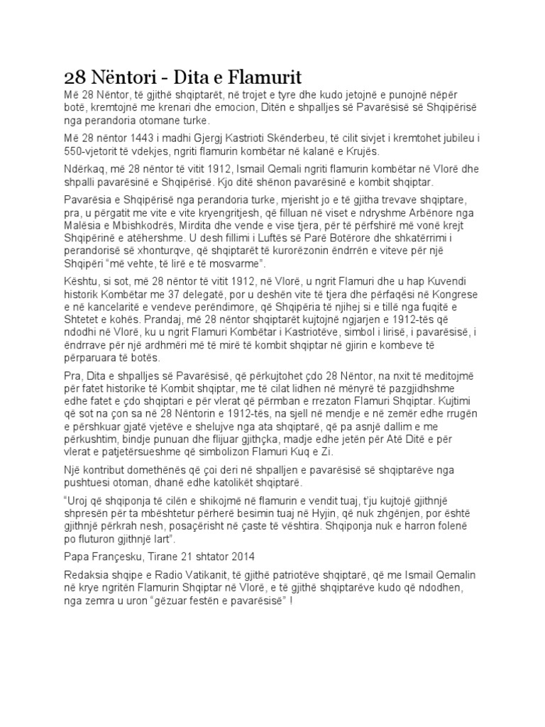 28 Nëntori | PDF