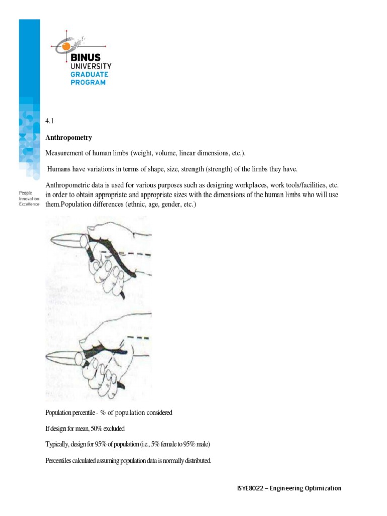 Dsi4 3 | PDF | Human Factors And Ergonomics | Anthropometry
