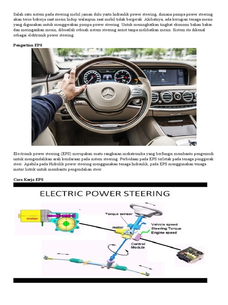 Salah Satu Sistem Pada Steering Mobil Jaman Dulu Yaitu Hidraulik Power Steering | PDF