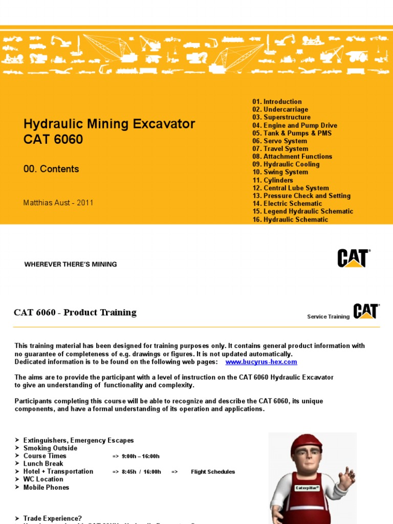 CAT 6060 Hydraulic Excavator Product Training | PDF