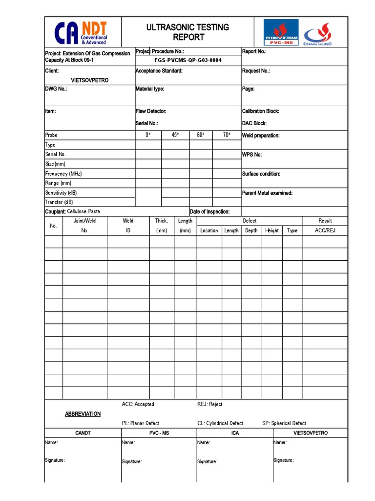 Form UT, MT, PT, RT | PDF | Welding | Construction