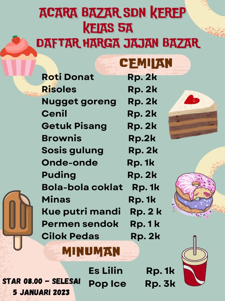 Merah Putih Inspirasi Daftar Menu Makanan | PDF