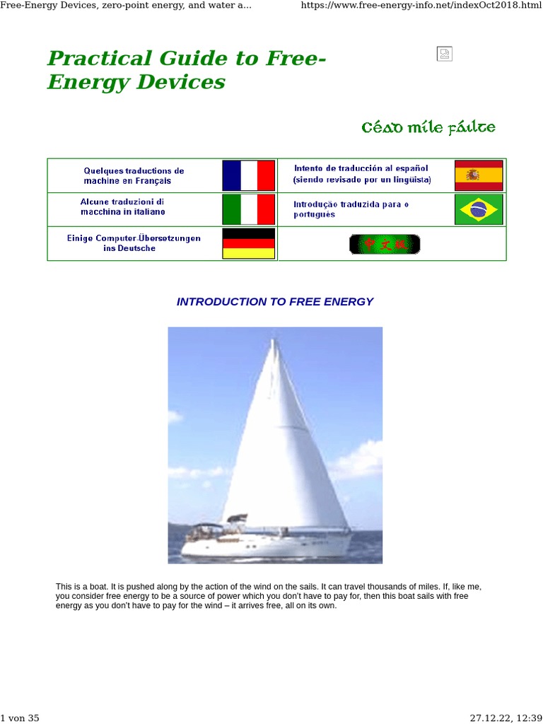 Free-Energy Devices, Zero-Point Energy, and Water As HHO Fuel ...