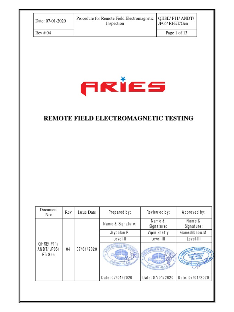 Aries Rfet Tube Procedure | PDF | Inductor | Vacuum Tube