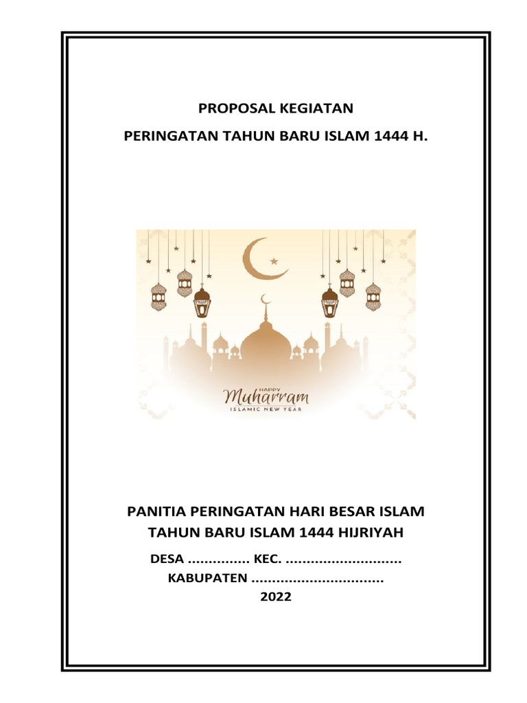 Contoh Proposal PHBI - Tahun Baru Islam | PDF