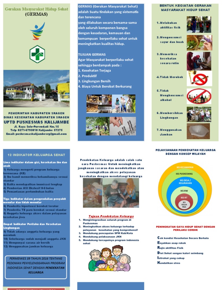 Leaflet Germas | PDF | Gaya Hidup