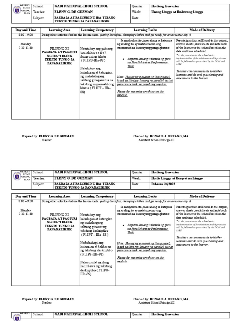 Pagbasa at Pagsuri | PDF | Learning | Behavior Modification