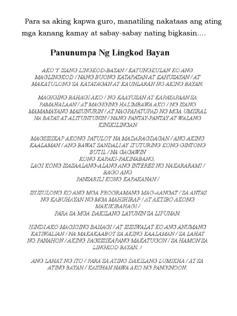 Panunumpa | PDF
