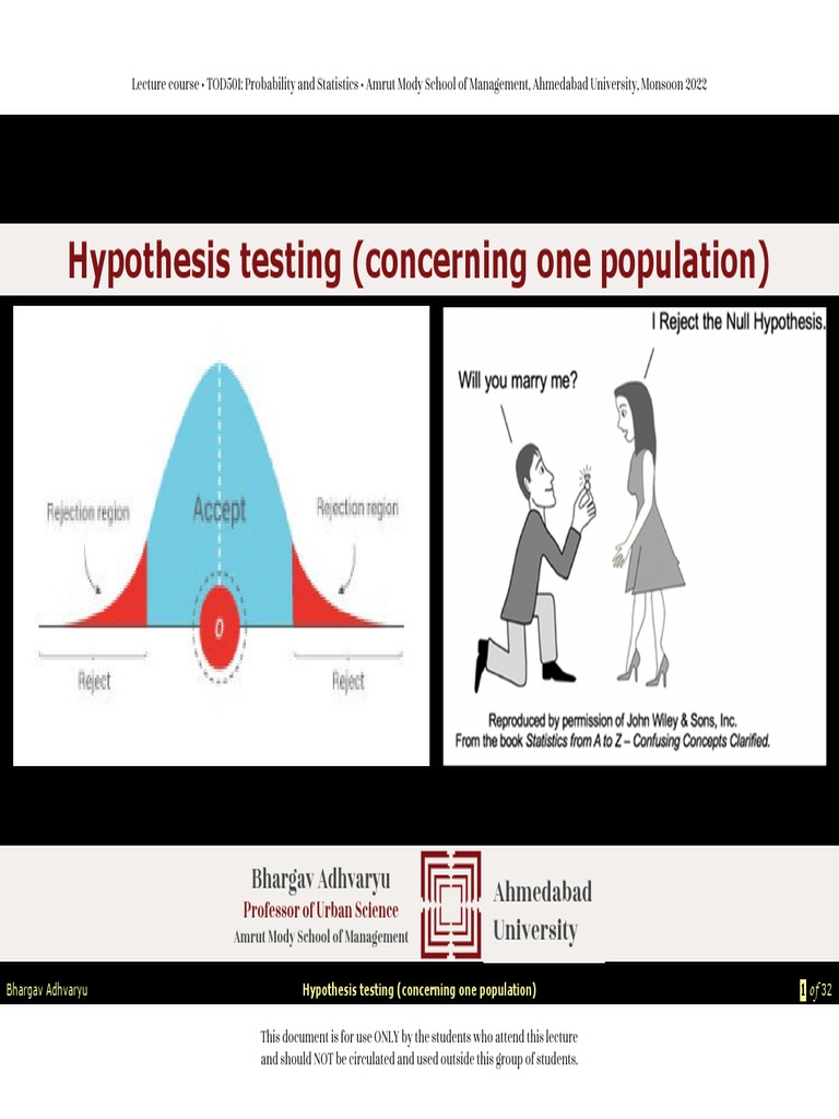 TOD501-M22 05 Hypothesis Testing Lecture Slides | PDF | P Value | Type ... TOD501-M22 05 Hypothesis Testing Lecture Slides | PDF | P Value | Type ...