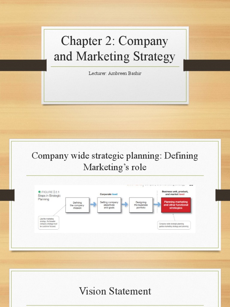 Chapter 2-Strategic Planning and Marketing Strategy | PDF | Marketing | Marketing Strategy