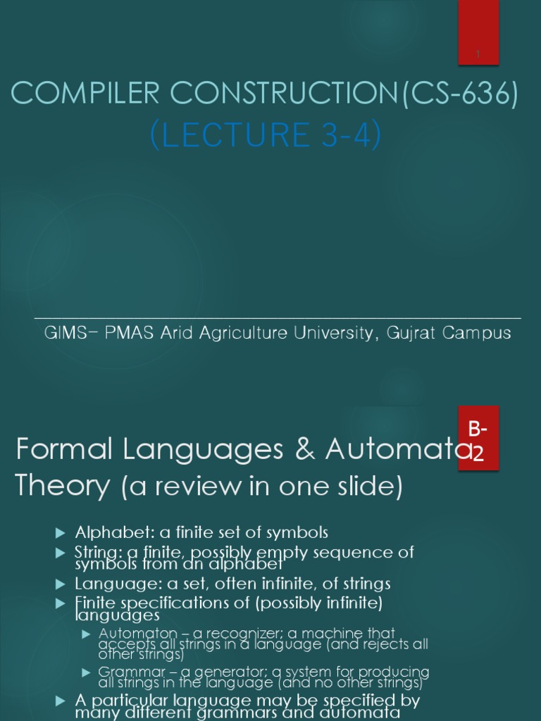 Compiler 5 Pdf Models Of Computation Formal Methods