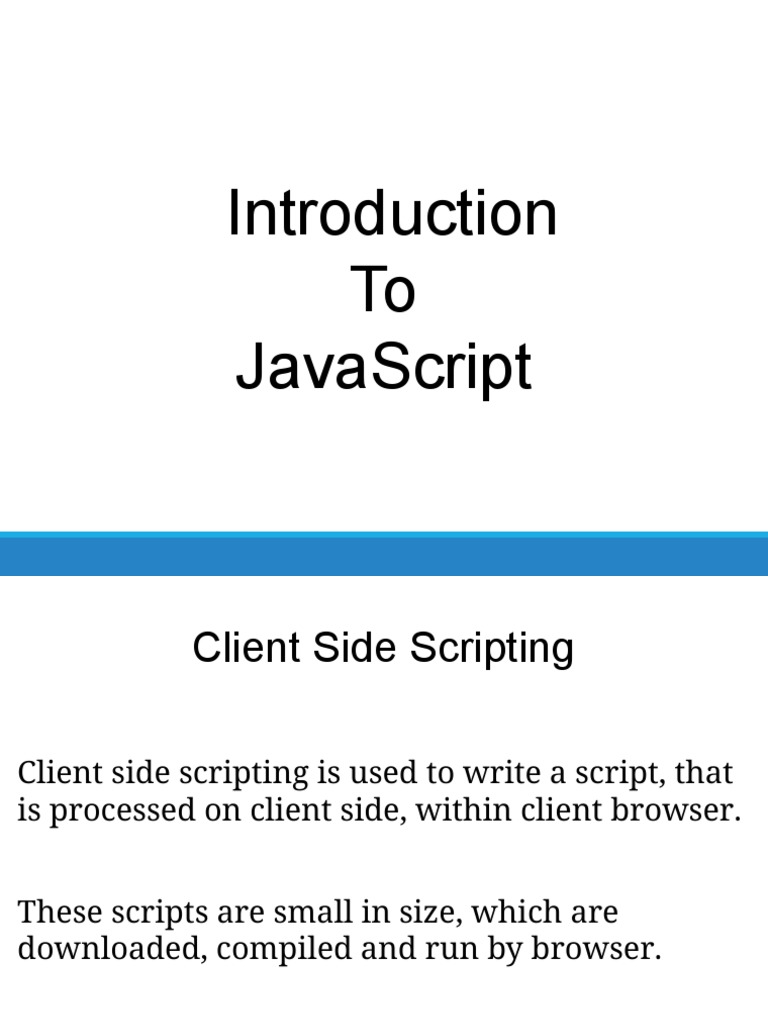 Javascript Intro Pdf Java Script Variable Computer Science 8116