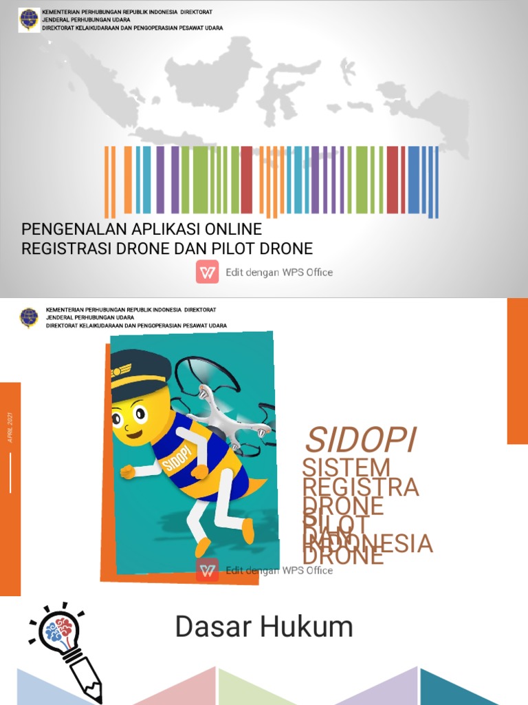 Pengenalan Aplikasi Online Registrasi Drone Dan Pilot Drone | PDF