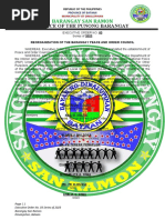 Barangay Organizational Chart 2021 | PDF