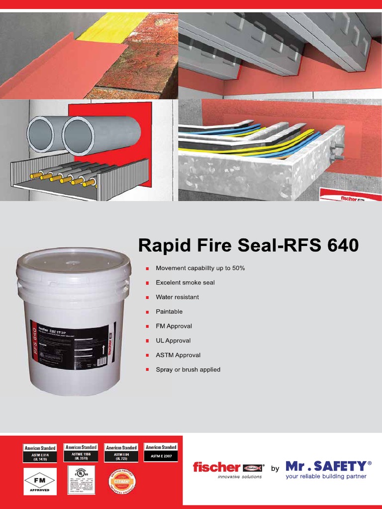 Fischer Rapid Fire Seal RFS 640 For Facade - Curtain Wall | PDF