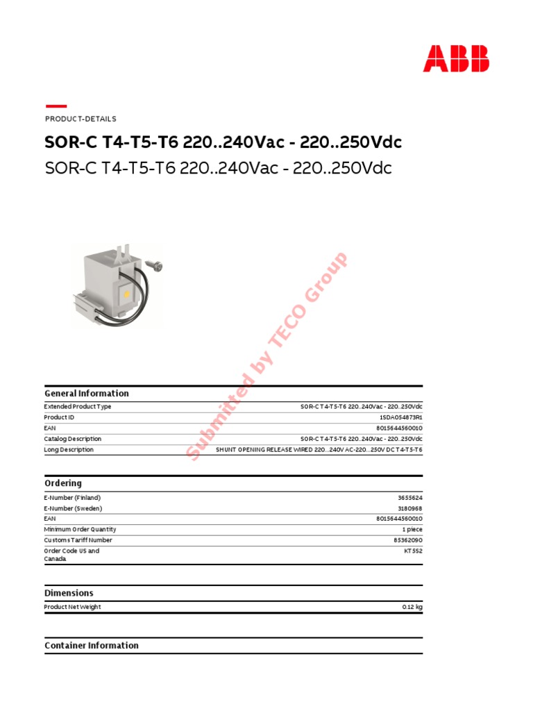 Abb 1sda054873r1 | PDF | Electrical Engineering | Electricity