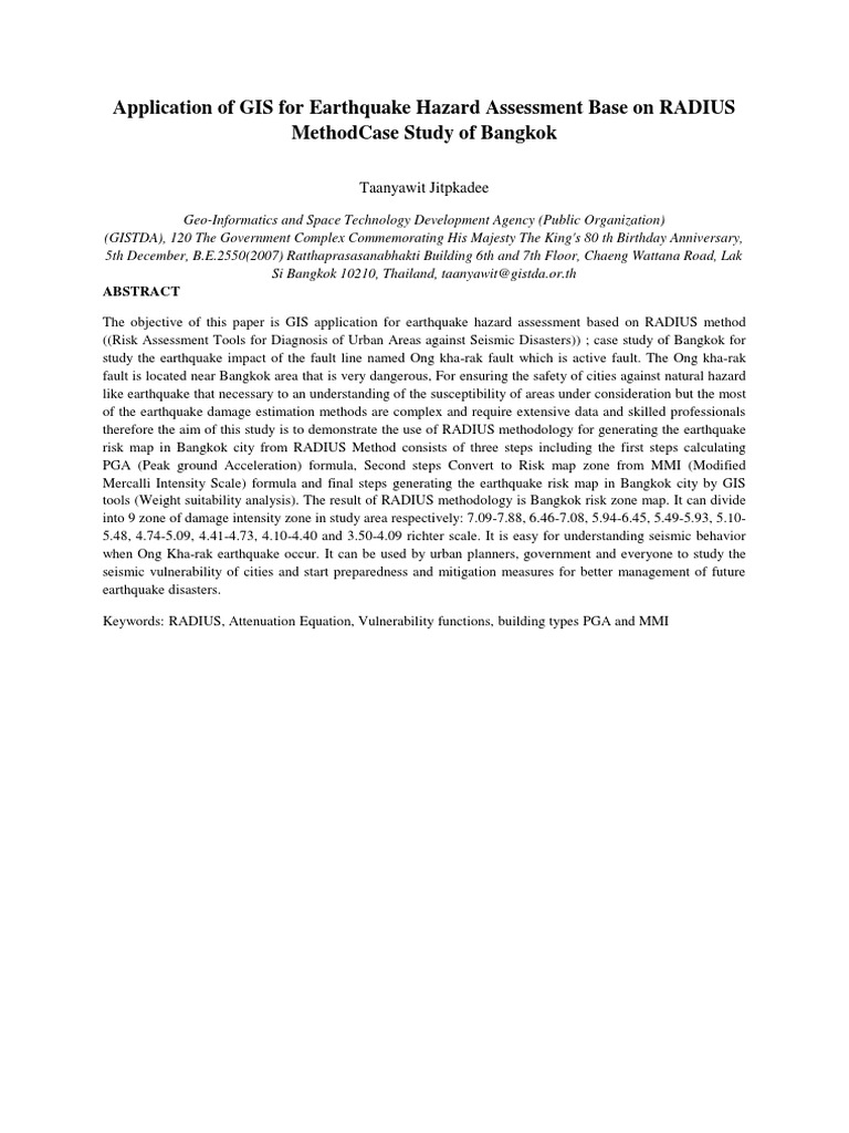 03cdf 20.application of Gis For Earthquake Hazard Assessment Base On ...