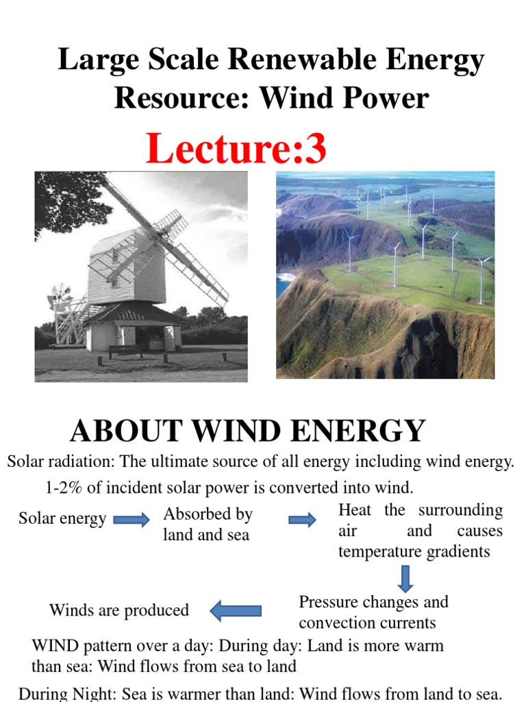 Lecture3 Wind Energy | Download Free PDF | Offshore Wind Power | Wind ...