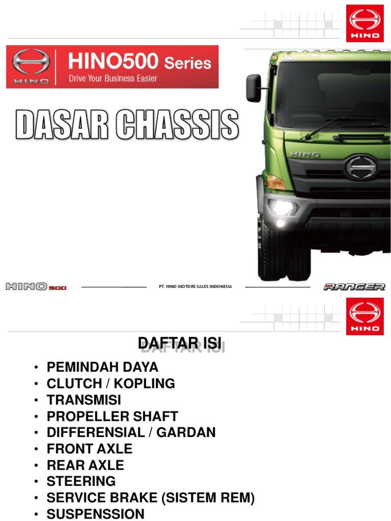 Hino Dasar Chasis | PDF | Steering | Axle