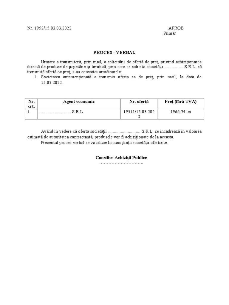 PV Oferte | PDF PV Oferte | PDF
