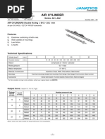 JANATICS Cylinder Catalogue | PDF | Switch | Mechanical Engineering