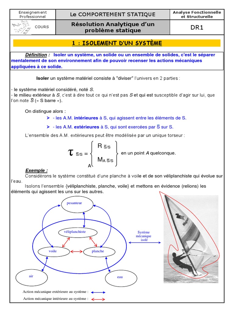 Cours Statique Analytique | PDF | Physique appliquée et interdisciplinaire | Ingénierie mécanique