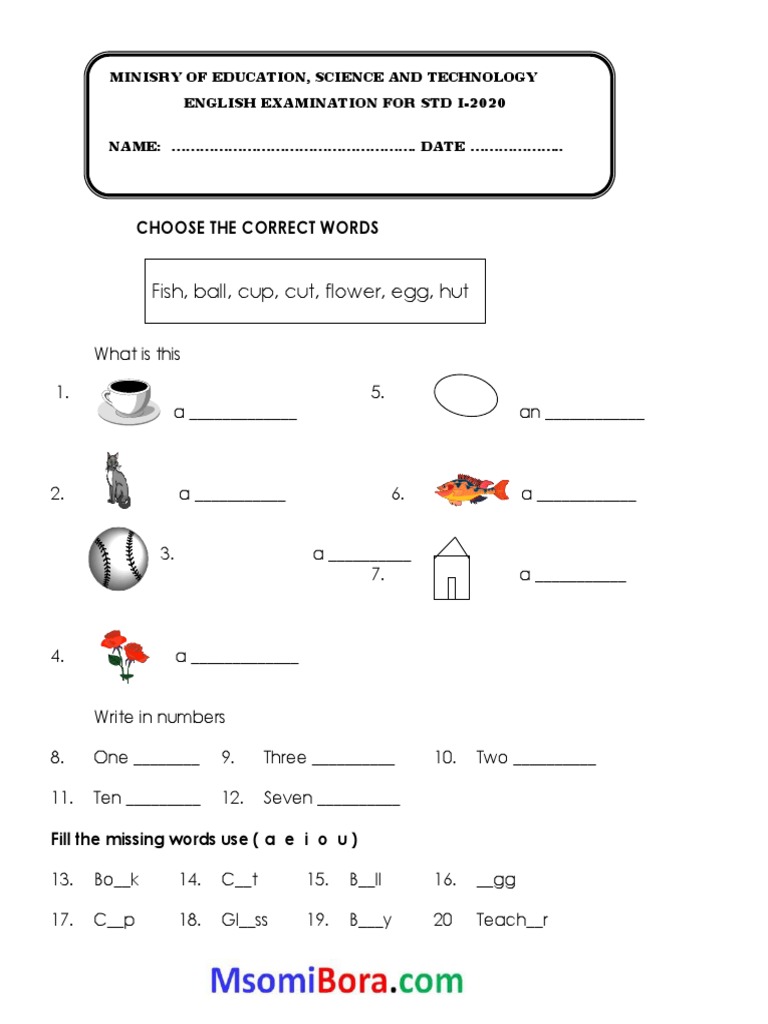 Darasa La Kwanza 2020 | PDF