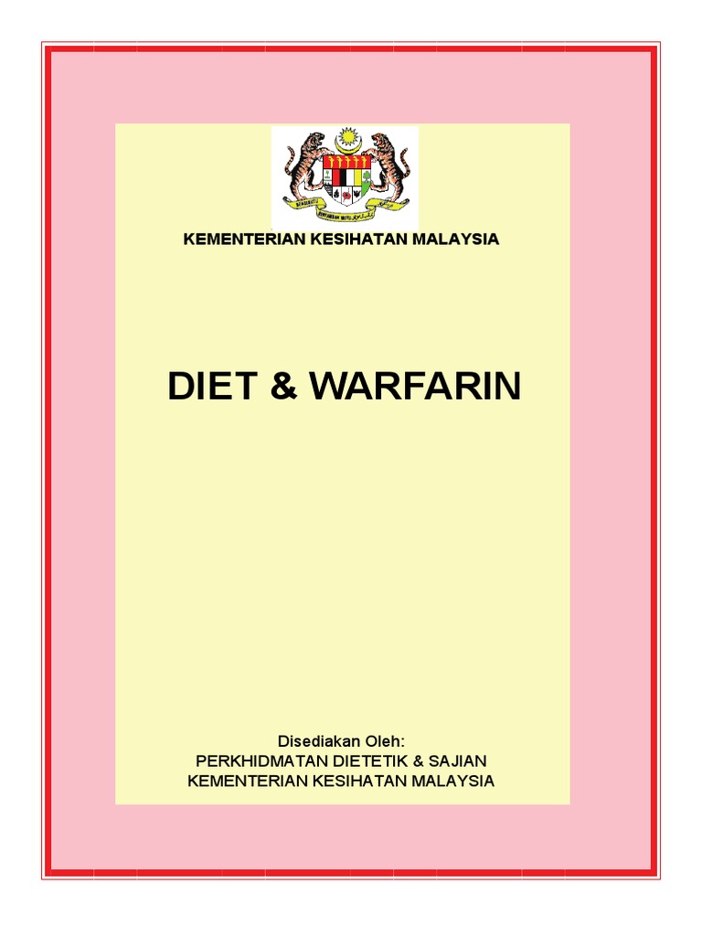 0113 - CVD Diet & Warfarin (KKM-BM) | PDF | Memasak, Makanan, & Anggur