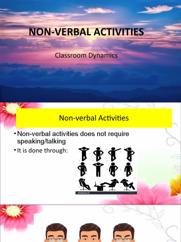 Engaging Non-Verbal Classroom Activities | PDF
