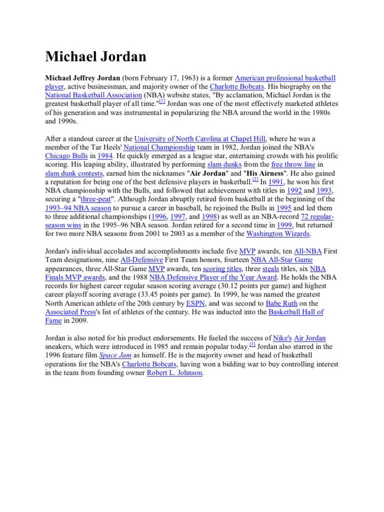 Michael Jordan | PDF