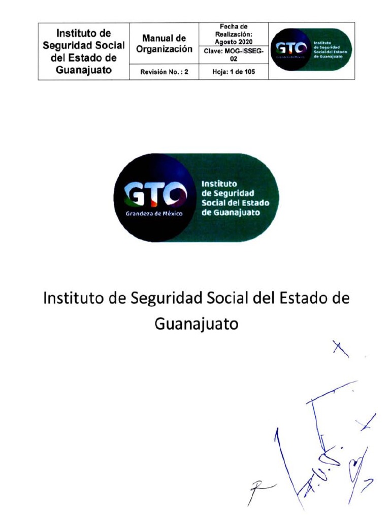 Manual Organizacion Isseg 2020 | PDF